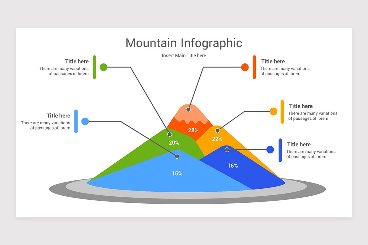 Mountain Infographic PowerPoint Template | Nulivo Market
